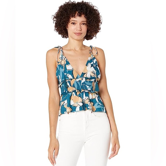 Roxy | Tops | Nwt Roxy Teal Blossom Tank Top | Poshmark